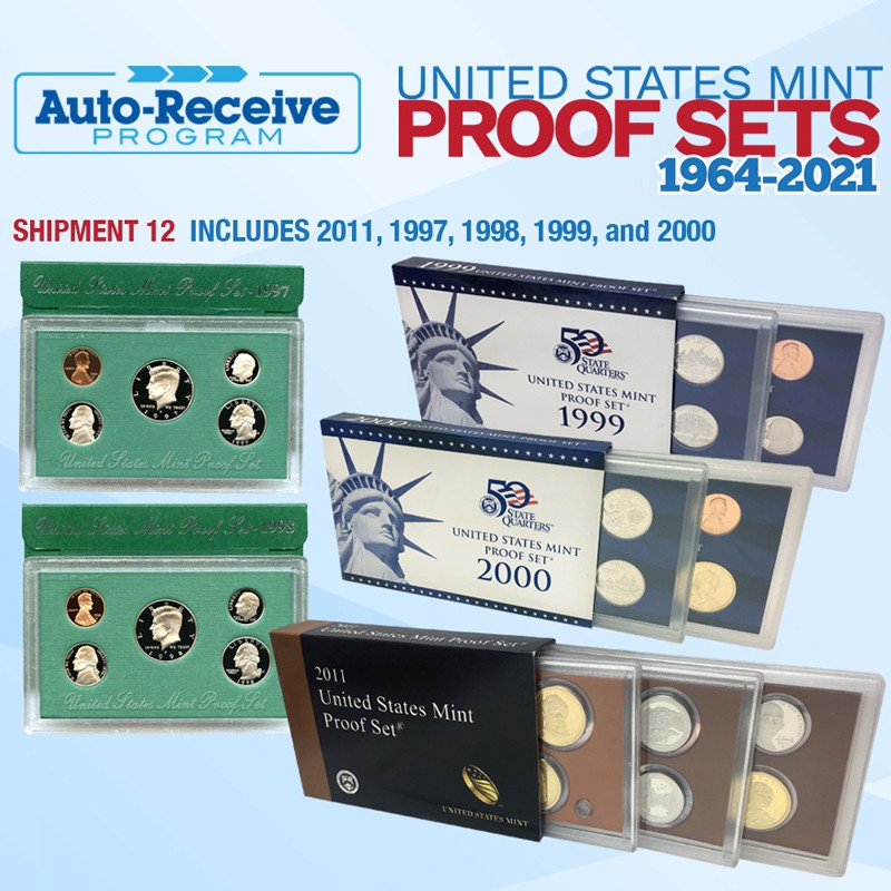 United States Mint Proof Set Auto-Receive 1964-2021