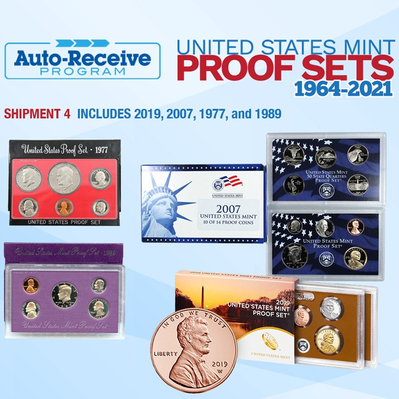 United States Mint Proof Set Auto-Receive 1964-2021