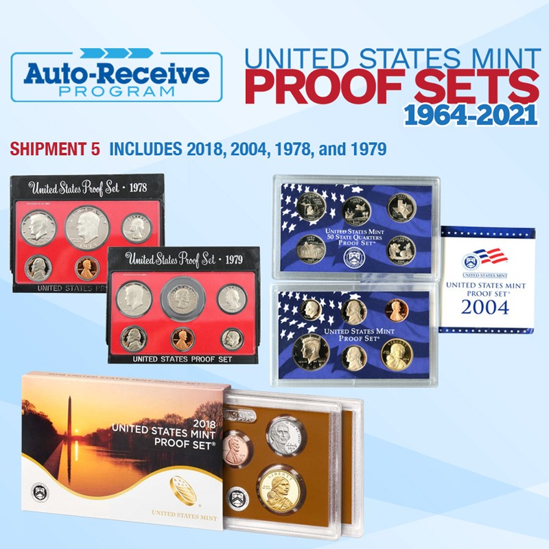 United States Mint Proof Set Auto-Receive 1964-2021